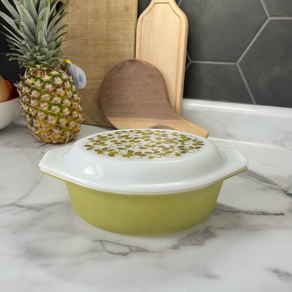 Pyrex | Kitchen | Vintage Olive Green Pyrex Casserole Dish | Poshmark